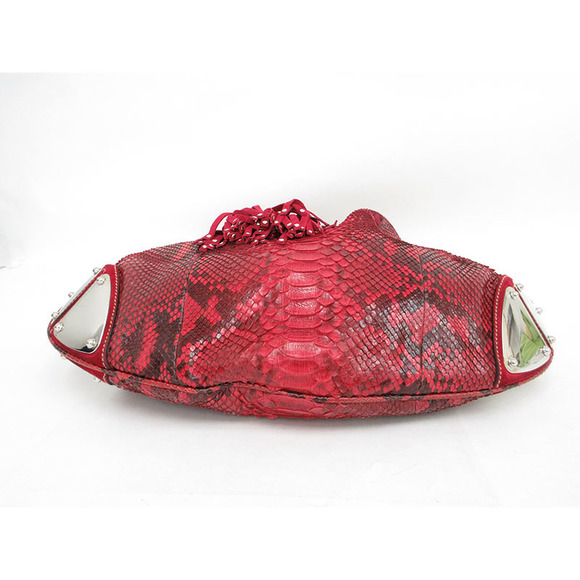 Gucci | Bags | Gucci Indy 2way Bag Python Suede Red | Poshmark